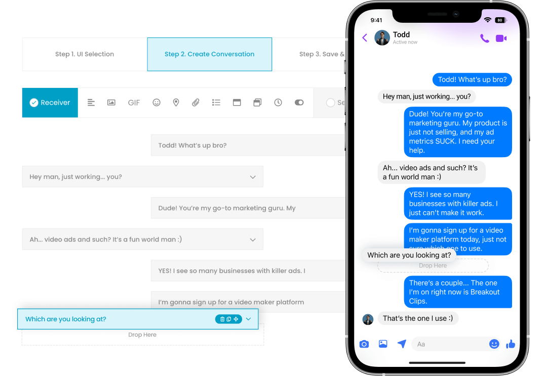 Create a Mock Chat Video | Breakout Clips